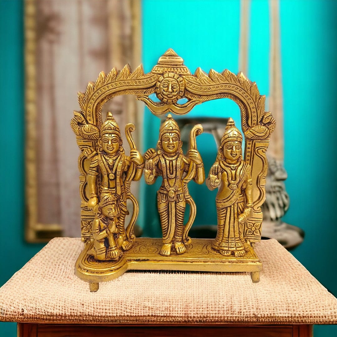 Buy Brass Ram Darbar Murti – 8x7.5x3 Idol with Gift Box | Tamas