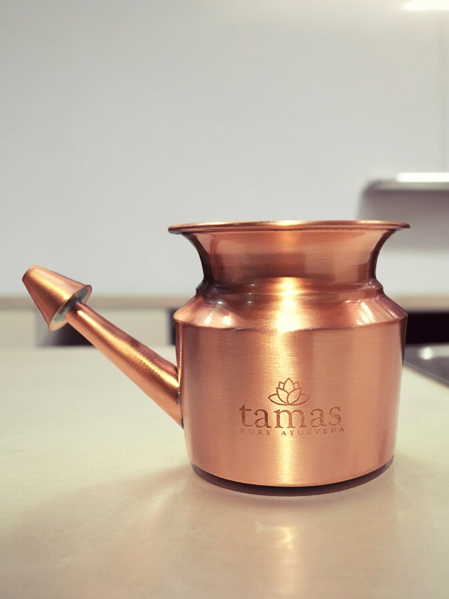 Copper Jal Neti Pot - Traditional Ayurvedic Nasal Cleansing Pot