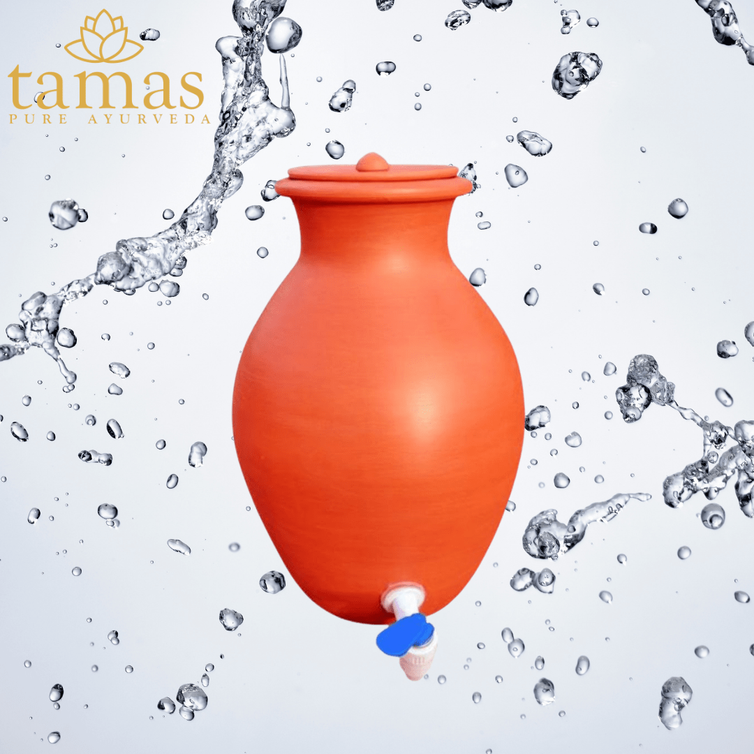 Buy Handmade Clay Water Dispenser/Matka with Tap