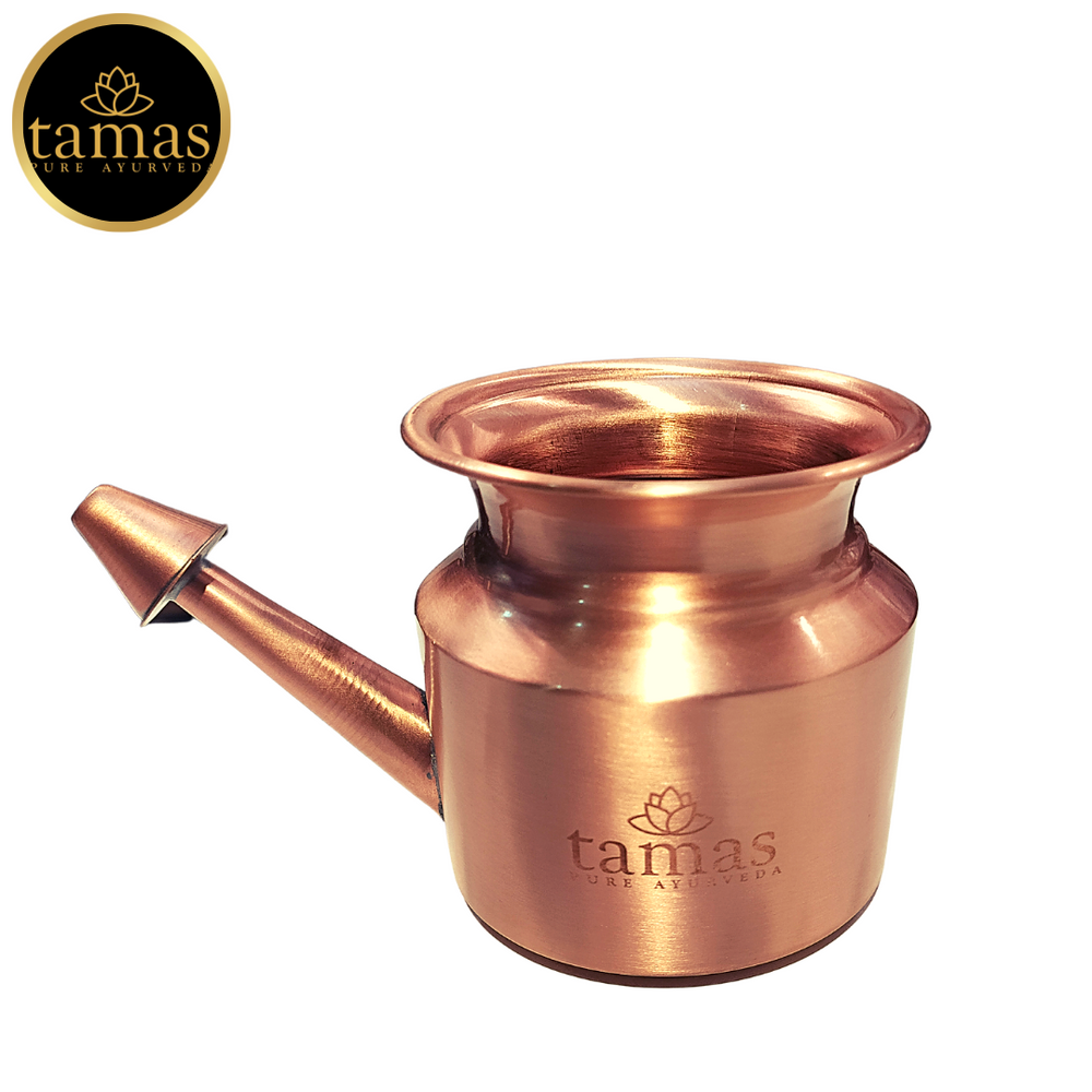 Copper Jal Neti Pot (400ML) – Tamas Pure Ayurveda