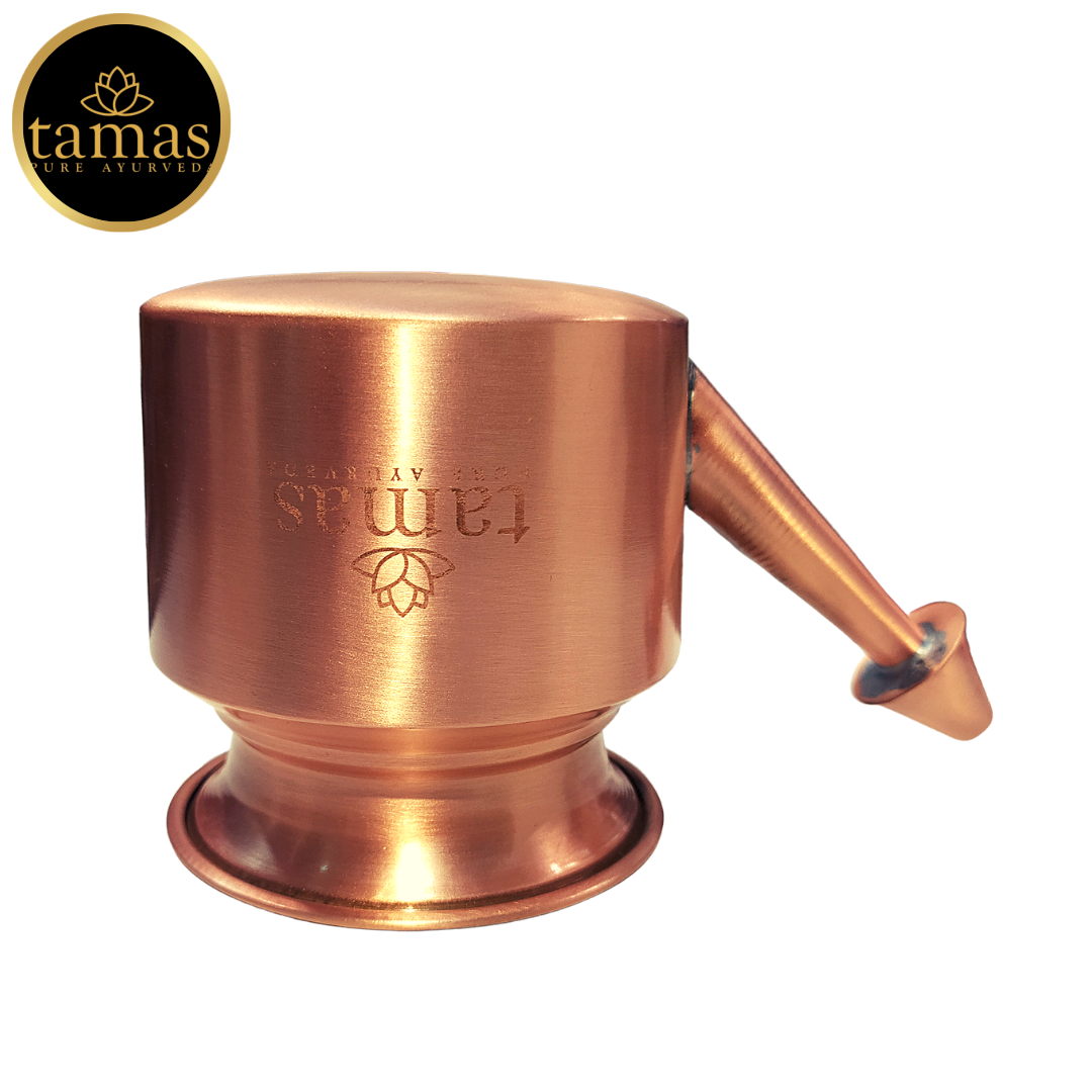 Copper Jal Neti Pot (400ML) – Tamas Pure Ayurveda