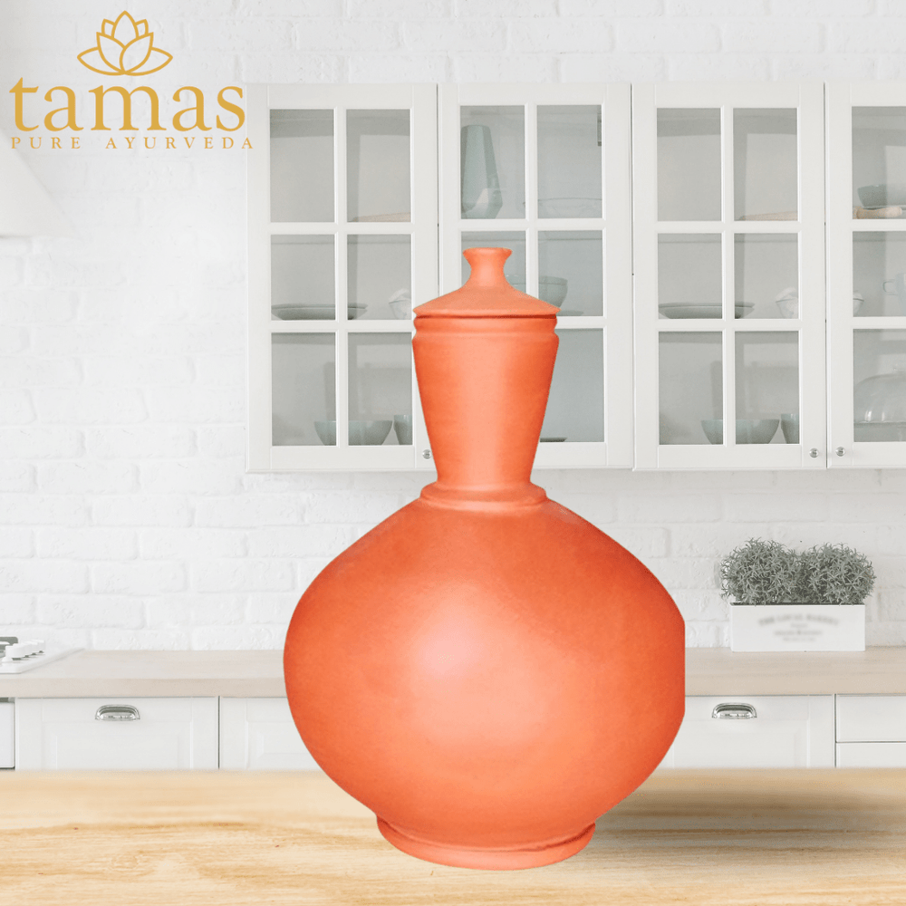 Buy Handmade Clay Water Dispenser/Matka with Tap – Tamas Pure Ayurveda